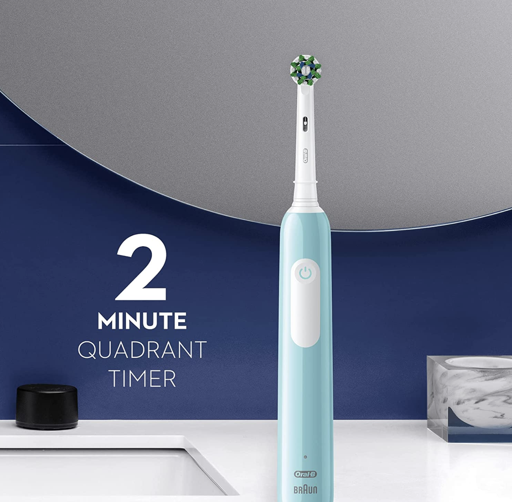 Oral-B Pro 1000 CrossAction Electric Toothbrush - BLOOM Parent Hub