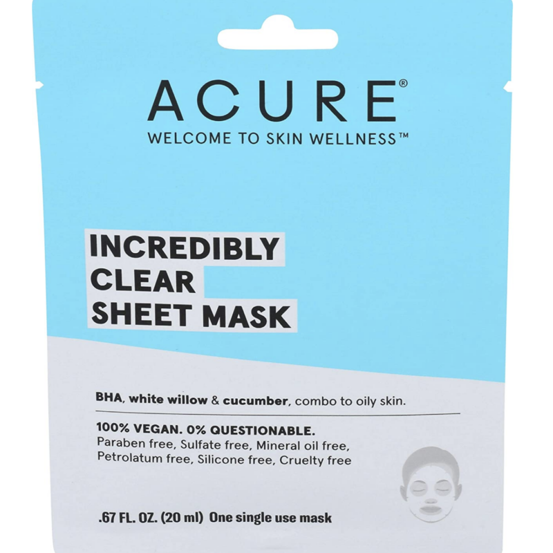 ACURE Incredibly Clear Sheet Mask - BLOOM Parent Hub